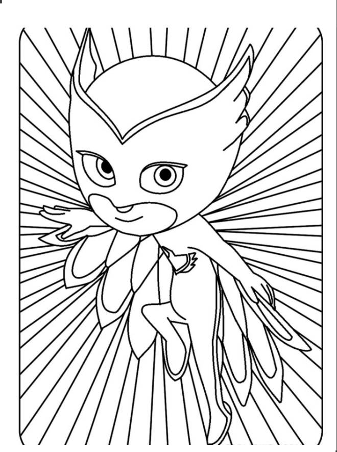 Pj Coloriage Bibou Pyjamasque Owlette Pyjamasques Imprimer Pjmask ...