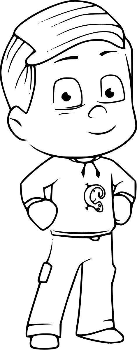 Coloriage Greg avant de se transformer en Gluglu dessin gratuit à imprimer