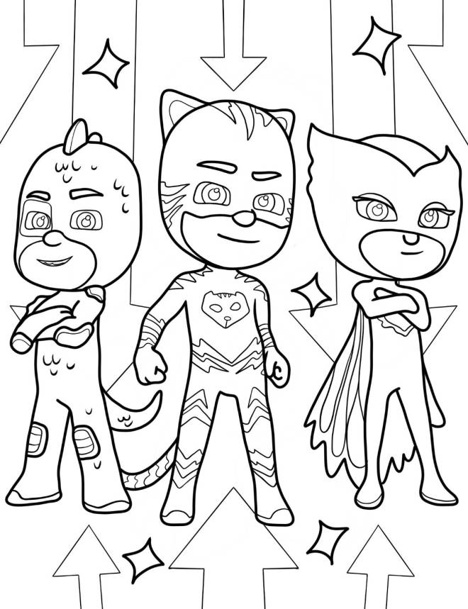 Coloriage Pyjamasques gratuit à imprimer