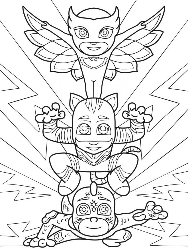 Coloriage Pyjamasques gratuit à imprimer