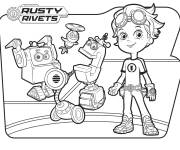Coloriage Rusty Rivets gratuit à imprimer