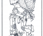 Coloriage Sarah Kay gratuit à imprimer