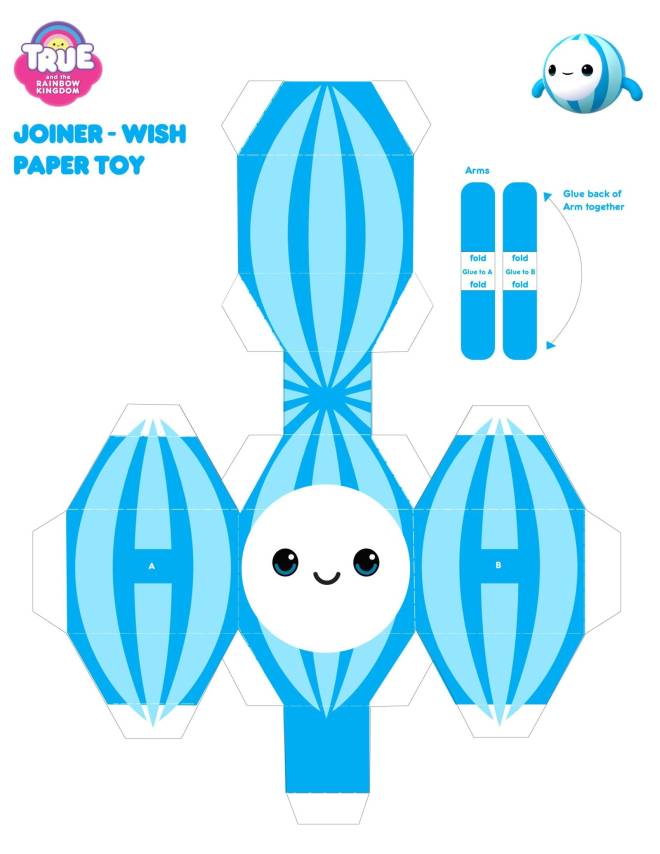 Coloriage Activité de découpage de Talia et Le royaume arc-en-ciel