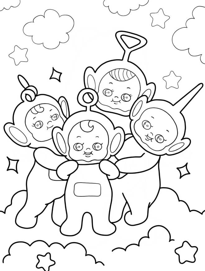 Coloriage Télétubbies gratuit à imprimer