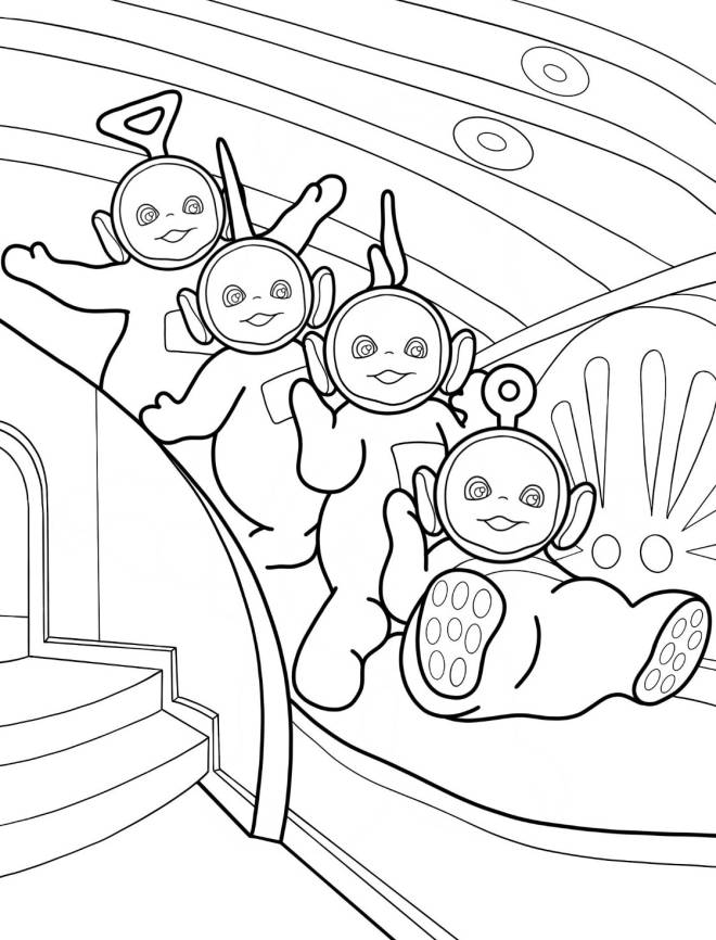 Coloriage Télétubbies gratuit à imprimer