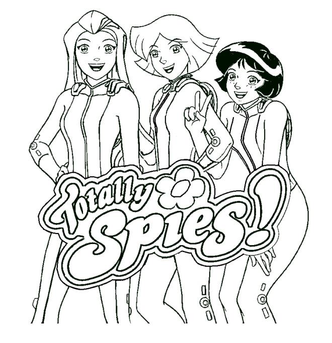 Coloriage Totally Spies gratuit à imprimer