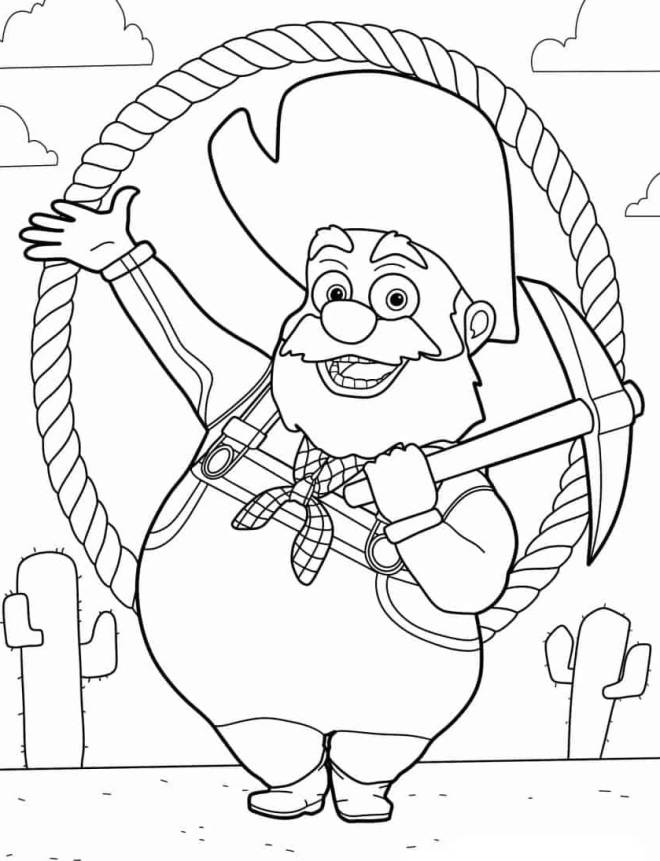 Coloriage Papi Pépite de Toy Story dessin gratuit à imprimer