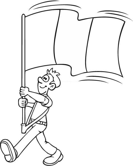 Coloriage Bonne fête nationale de la France