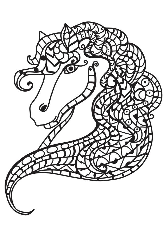 Coloriage Mandala cheval adulte imprimable dessin gratuit à imprimer Coloriage Mandala cheval adulte imprimable dessin gratuit à imprimer