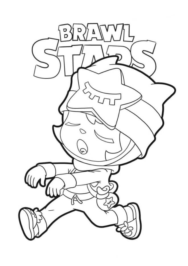 Coloriage Le Brawler Émeri de Brawl Stars dessin gratuit à imprimer