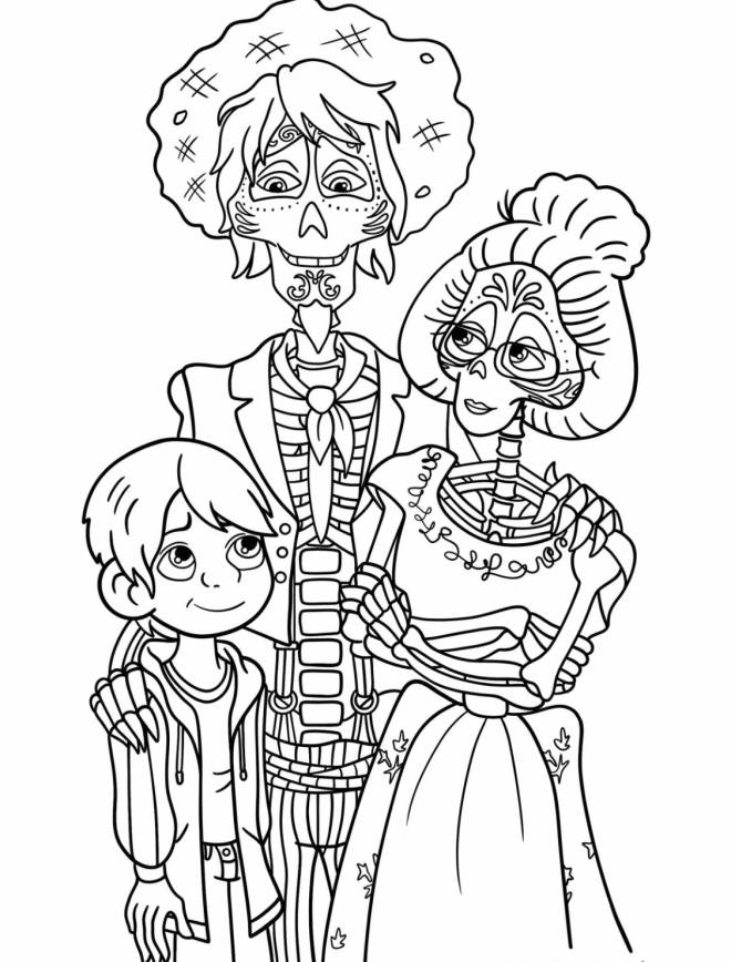 Coloriage Coco Disney gratuit à imprimer