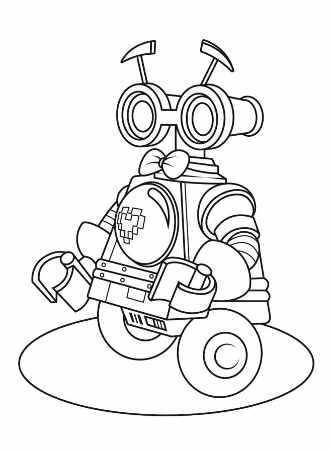 Coloriage Robot Zobo de Lego Friends dessin gratuit à imprimer