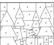 Coloriage Magique Lettres Alphabet dessin gratuit à imprimer