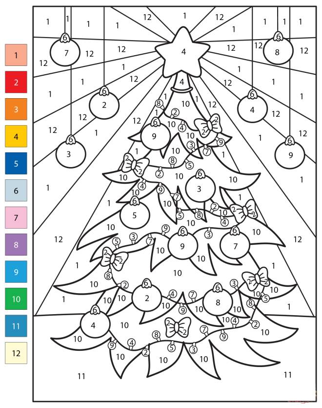 Coloriage Magique Noel gratuit à imprimer