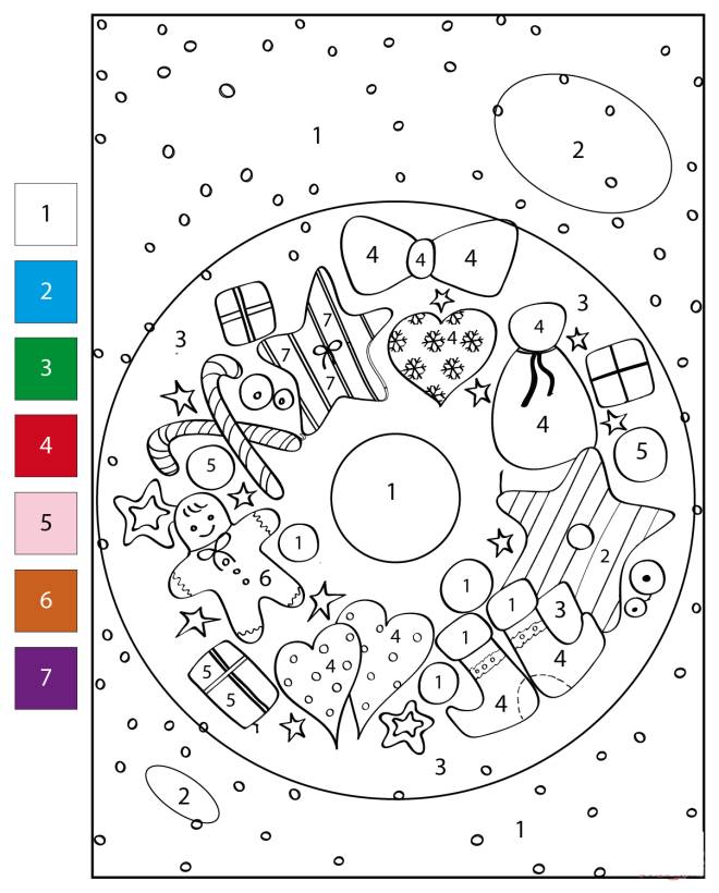 Coloriage Magique Noel gratuit à imprimer
