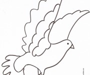 Coloriage Colombe gratuit à imprimer