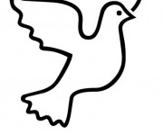 Coloriage Colombe gratuit à imprimer