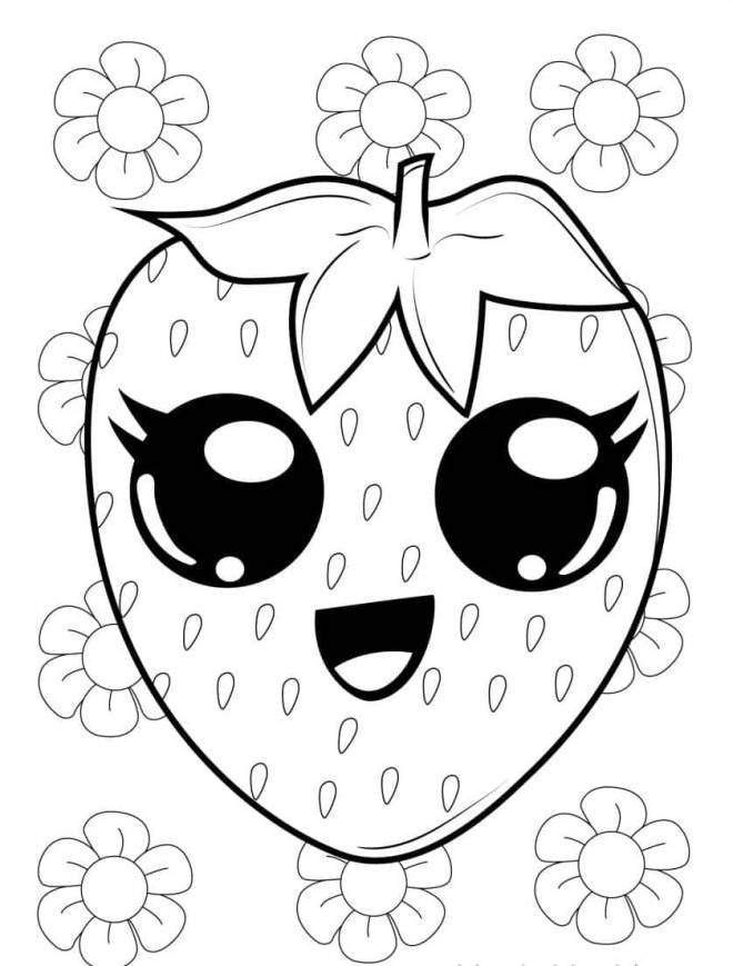 Coloriage De Shortcake Aux Fraises