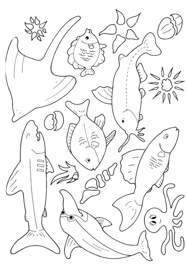 Coloriage Mer gratuit à imprimer