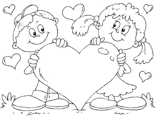 Dessin D'amour Garçon Et Fille
