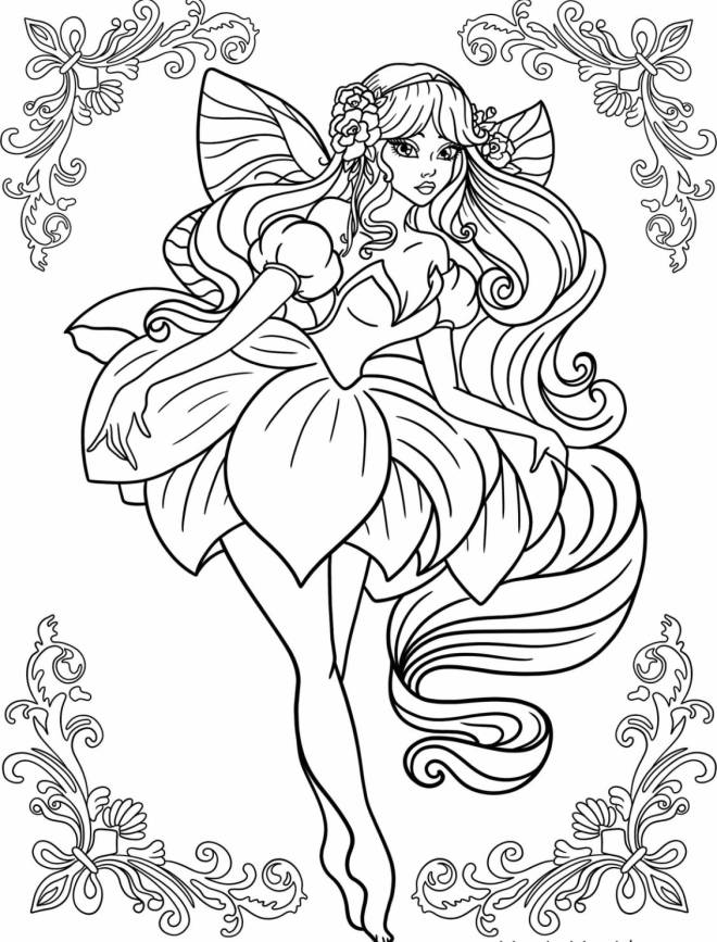 Coloriages Pour Ados Fée