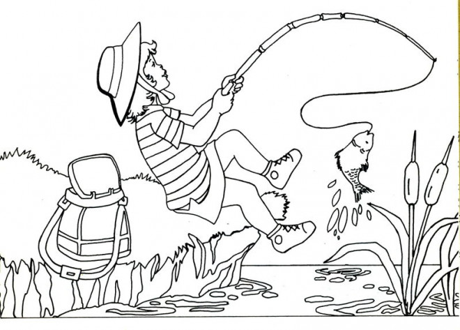 Coloriage Pêcheur dessin couleur dessin gratuit à imprimer Coloriage Pêcheur dessin couleur dessin gratuit à imprimer