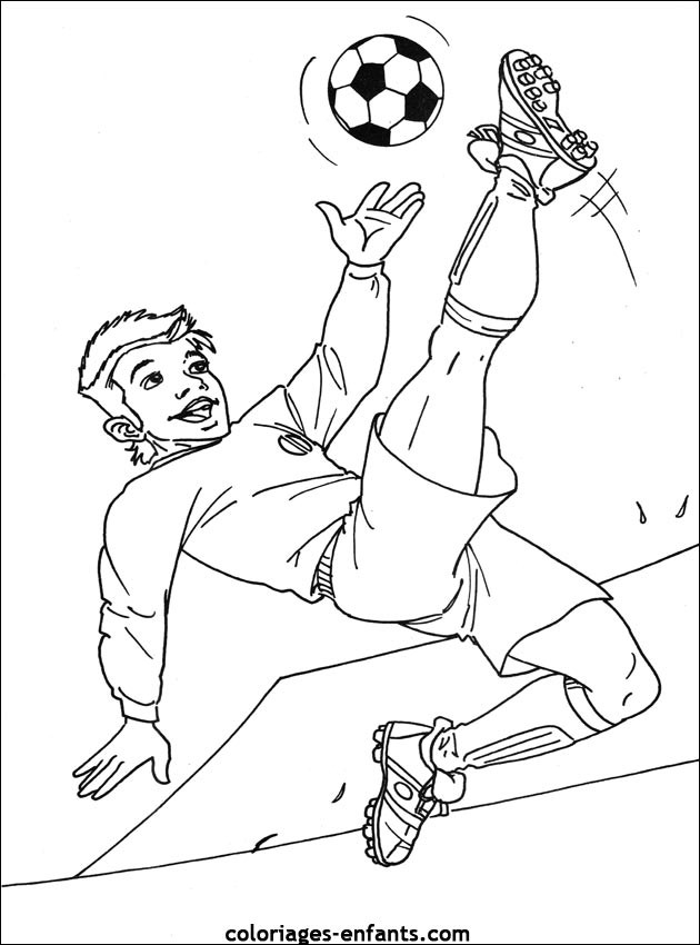 Coloriage Joueur De Foot D couper