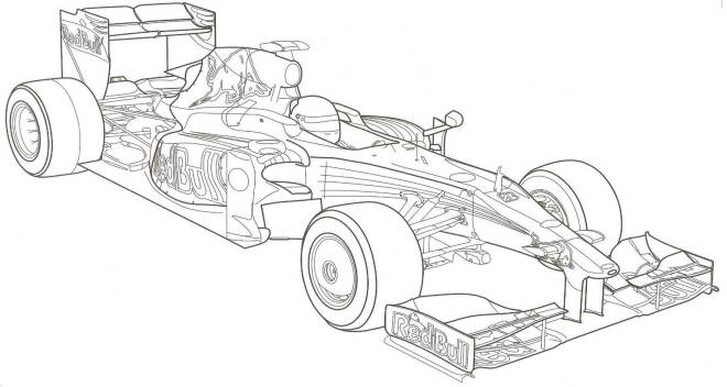 Coloriage Formule 1 Red Bull dessin gratuit à imprimer Coloriage Formule 1 Red Bull dessin gratuit à imprimer