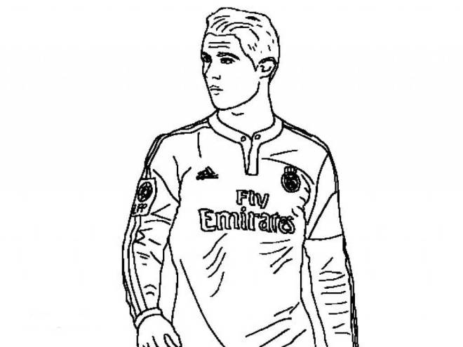 Coloriage L'expérience de Cristiano Ronaldo dans la Liga