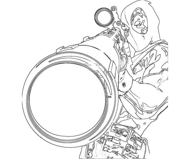 Coloriage Deadpool avec son fusil Sniper dessin gratuit à imprimer Coloriage Deadpool avec son fusil Sniper dessin gratuit à imprimer