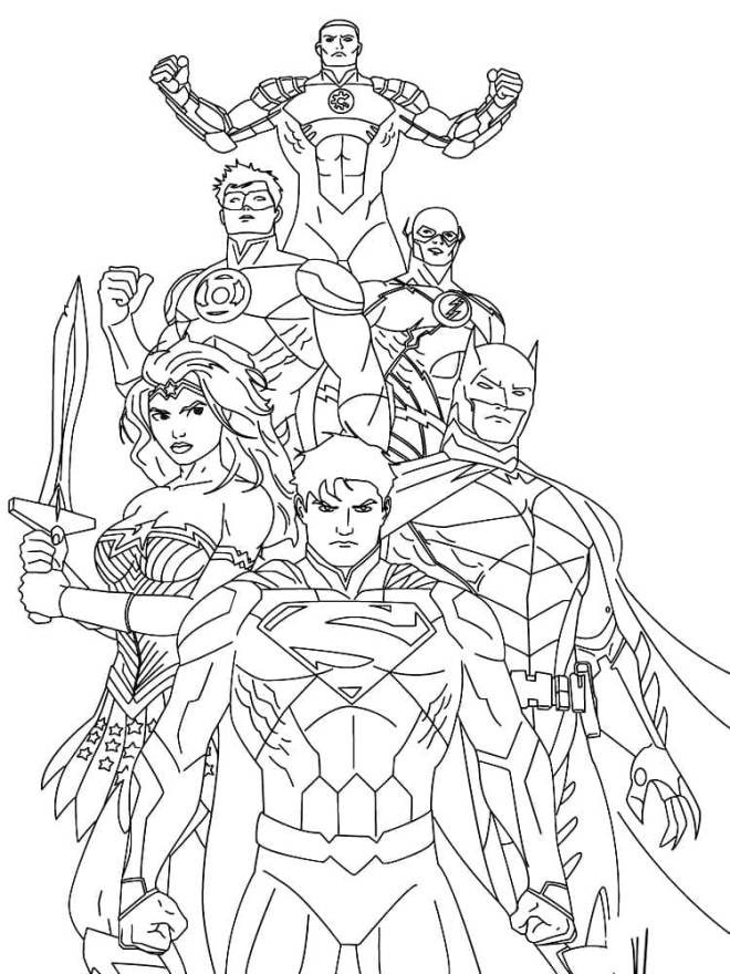 Coloriages Flash De Super Héros Coloriage Flash Super Héros